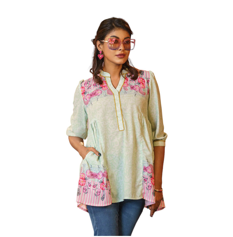 Multi color Ethnic Tunics for Girls - Send gift to Bangladesh ...